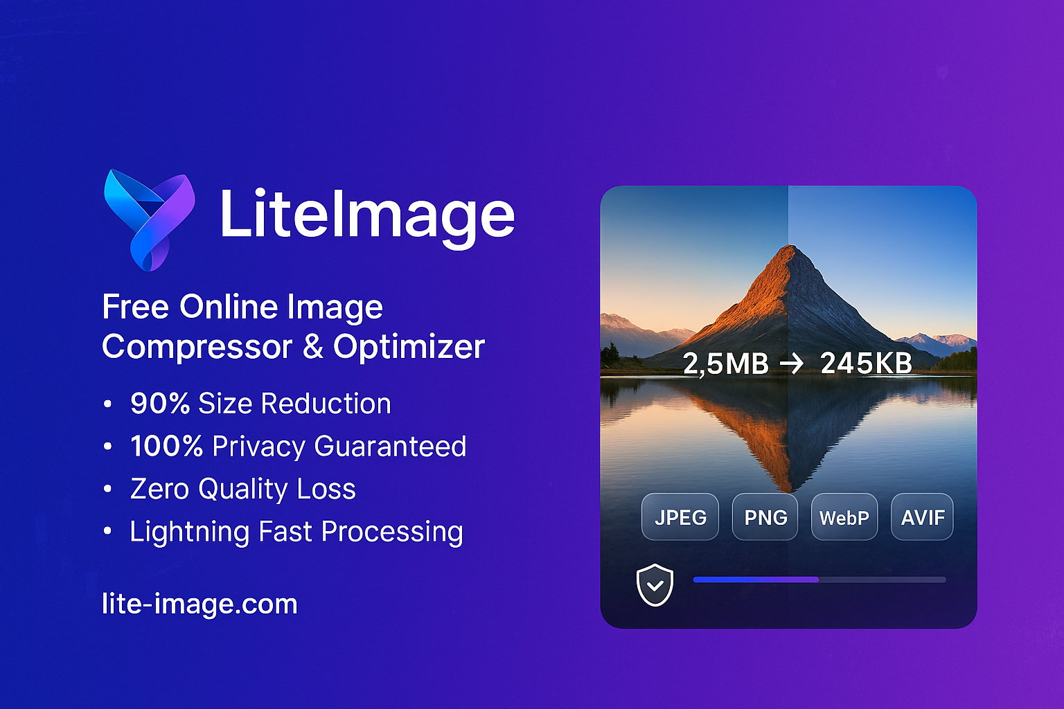 Image Compressor - Compress JPEG, PNG & WebP Online | LiteImage